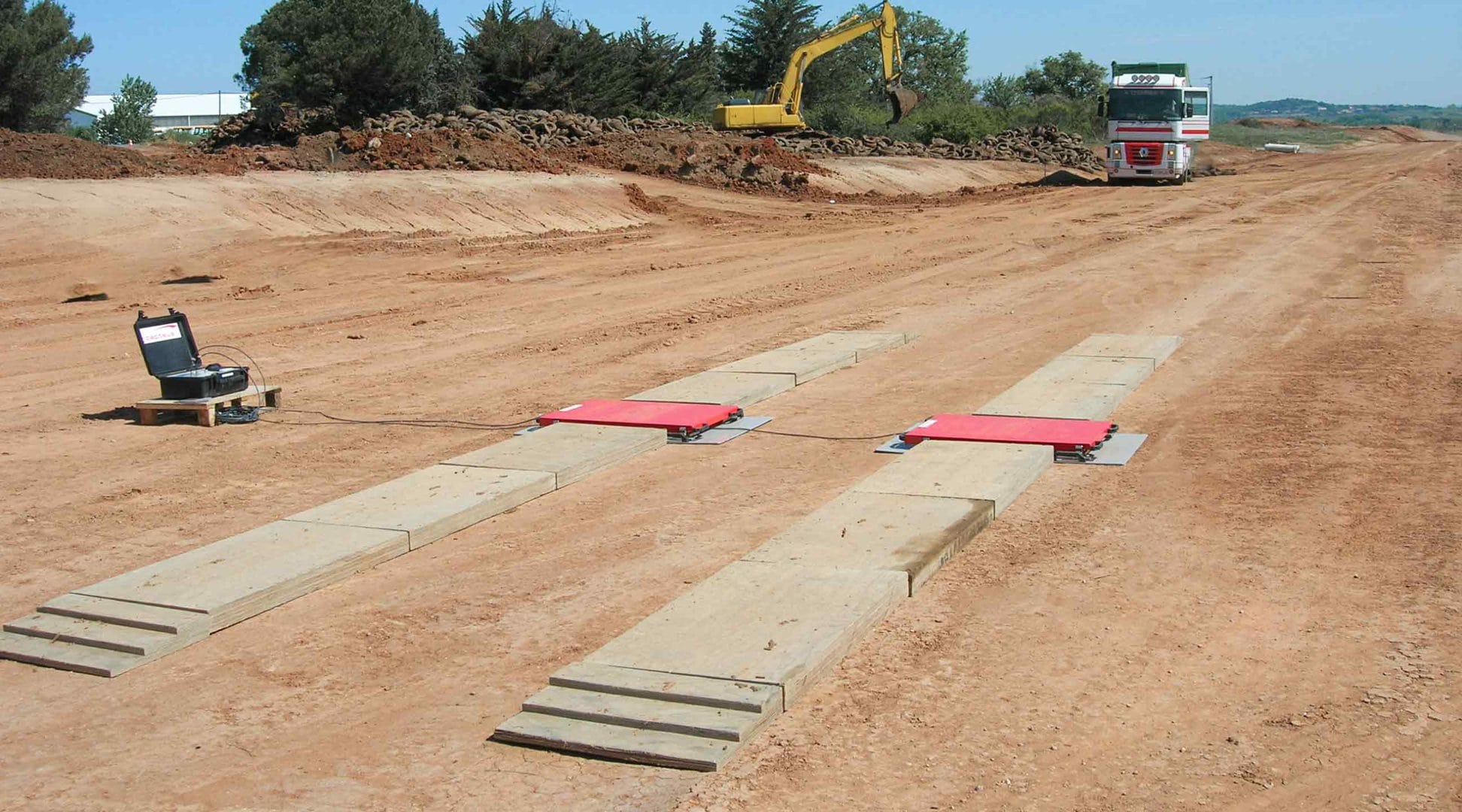 Above-ground mobile axles weighing systems - Captels Weighing